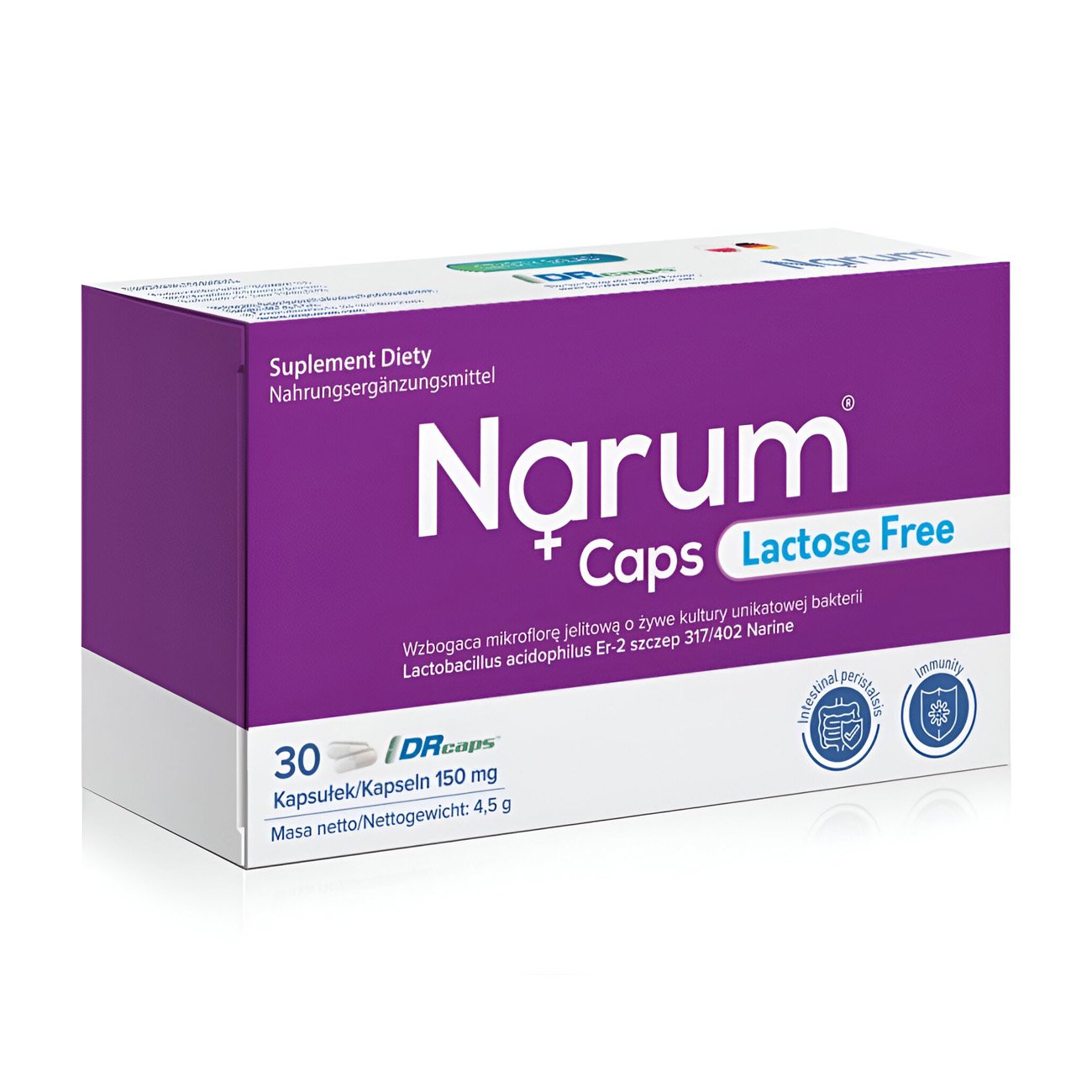 Narum Caps Lactose Free Probiotics for Gut Health - Naturima